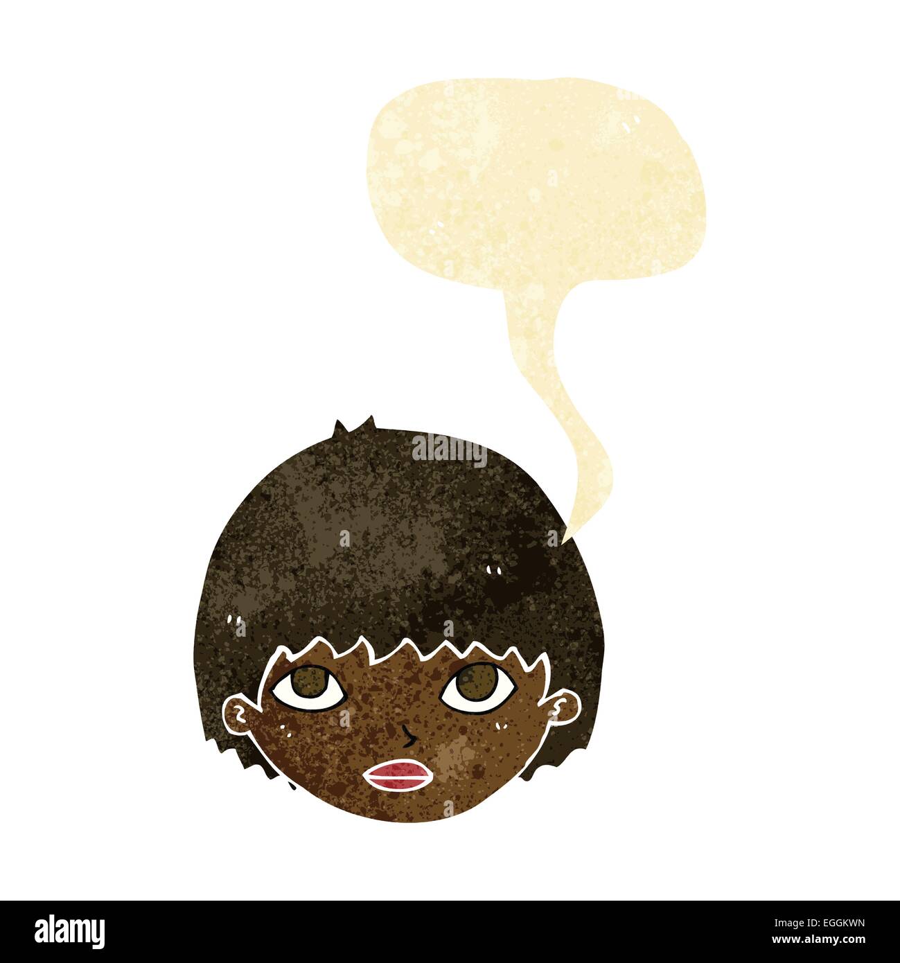 Cartoon girl staring Cut Out Stock Images & Pictures - Alamy