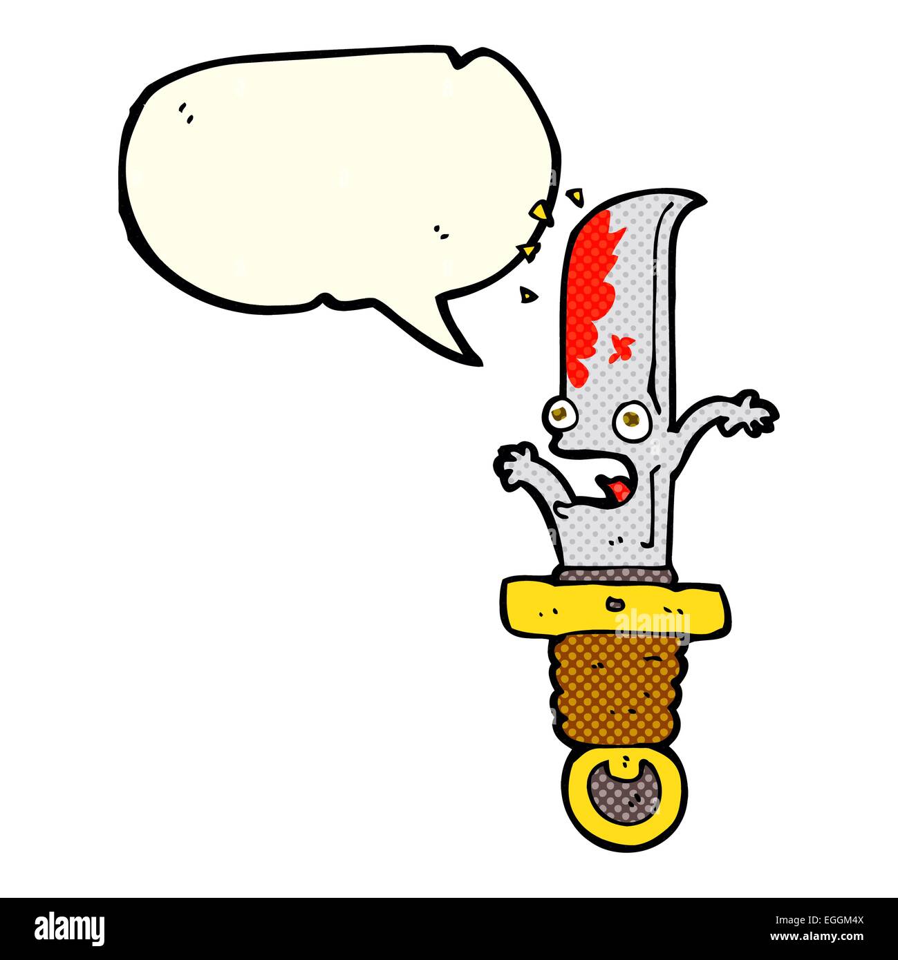 Cartoon frightened knife hi-res stock photography and images - Alamy
