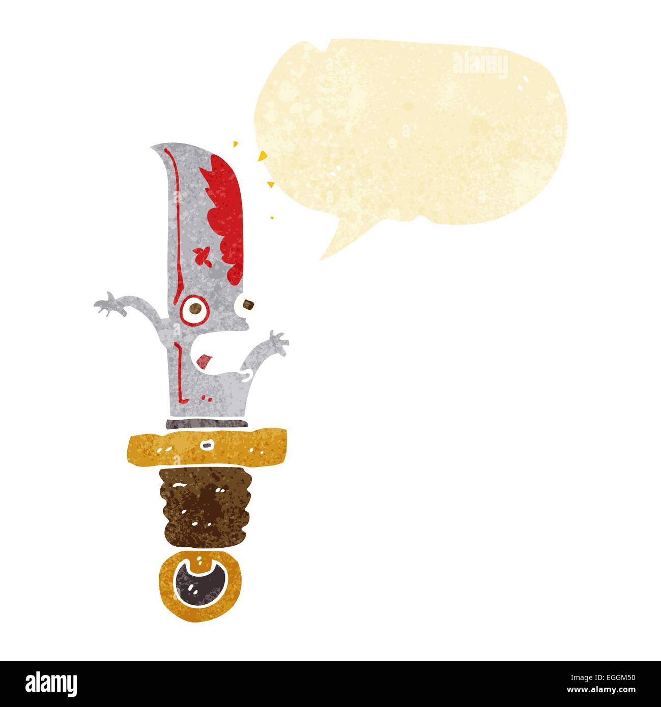Cartoon frightened knife hi-res stock photography and images - Alamy