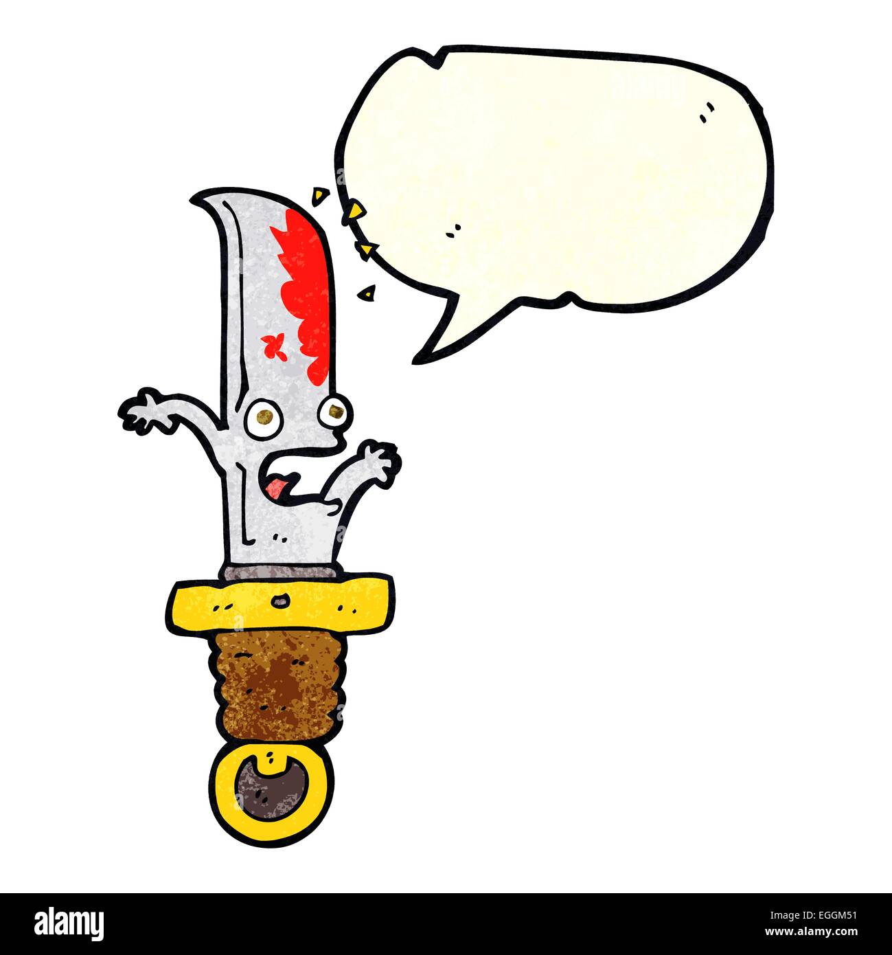 Cartoon frightened knife hi-res stock photography and images - Alamy
