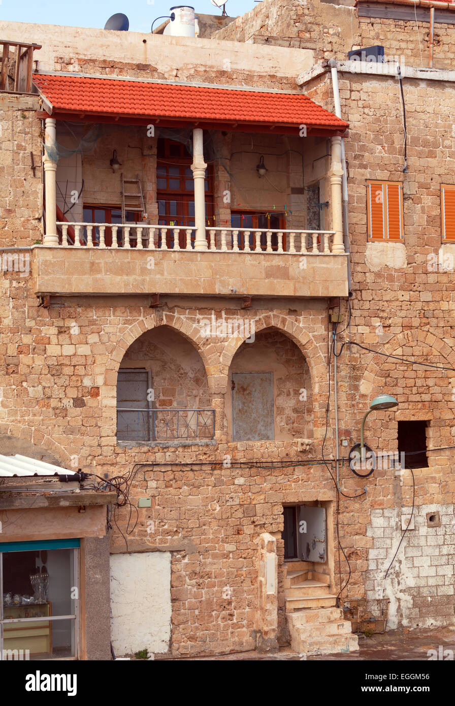 Typical Building in Old City of Acre, Israel Stock Photo - Alamy