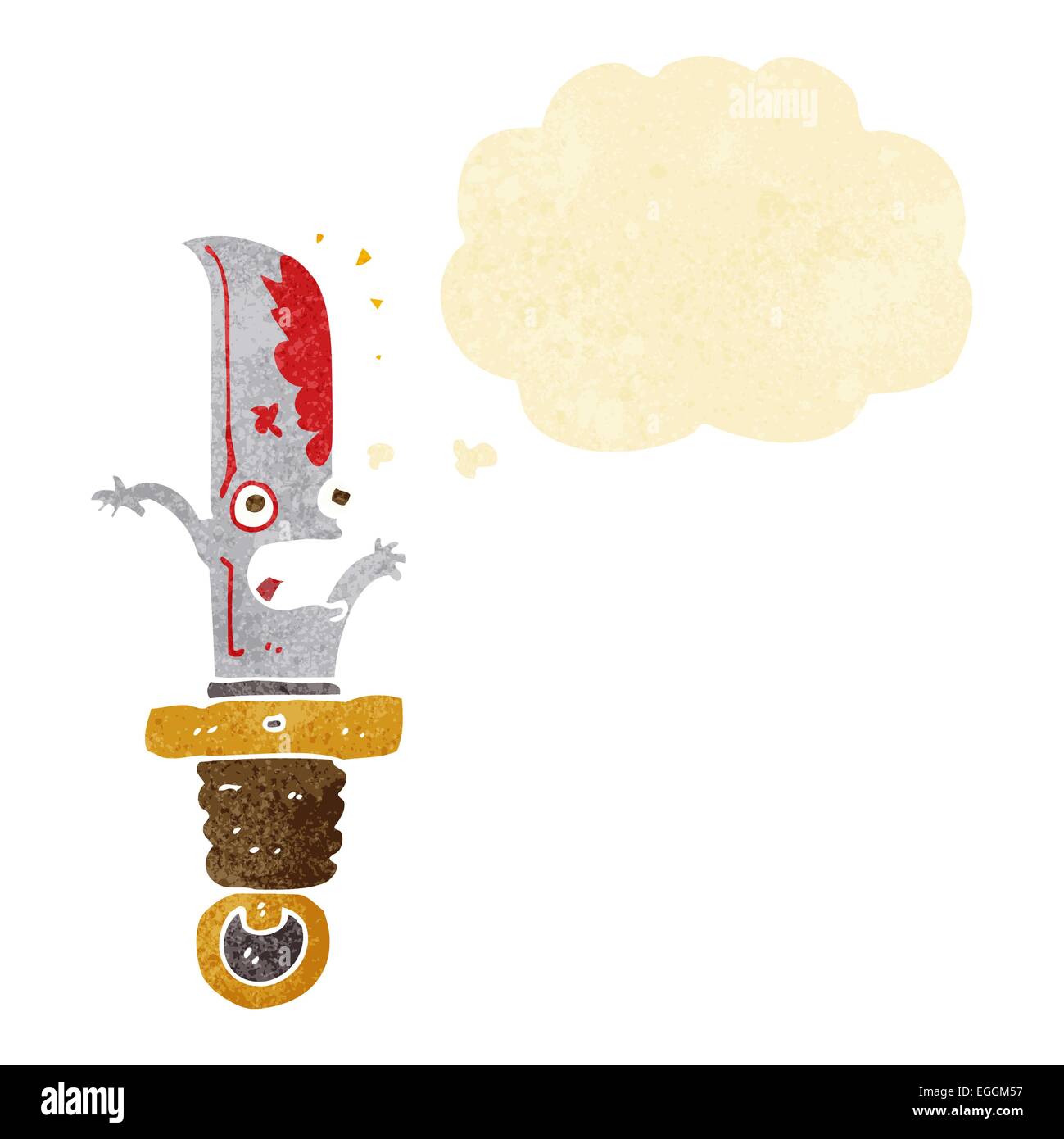 Cartoon frightened knife hi-res stock photography and images - Alamy