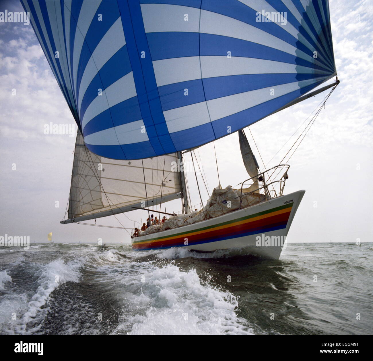 AJAXNETPHOTO - 1985 - SOLENT, ENGLAND. - WHITBREAD ROUND THE WORLD RACE ...