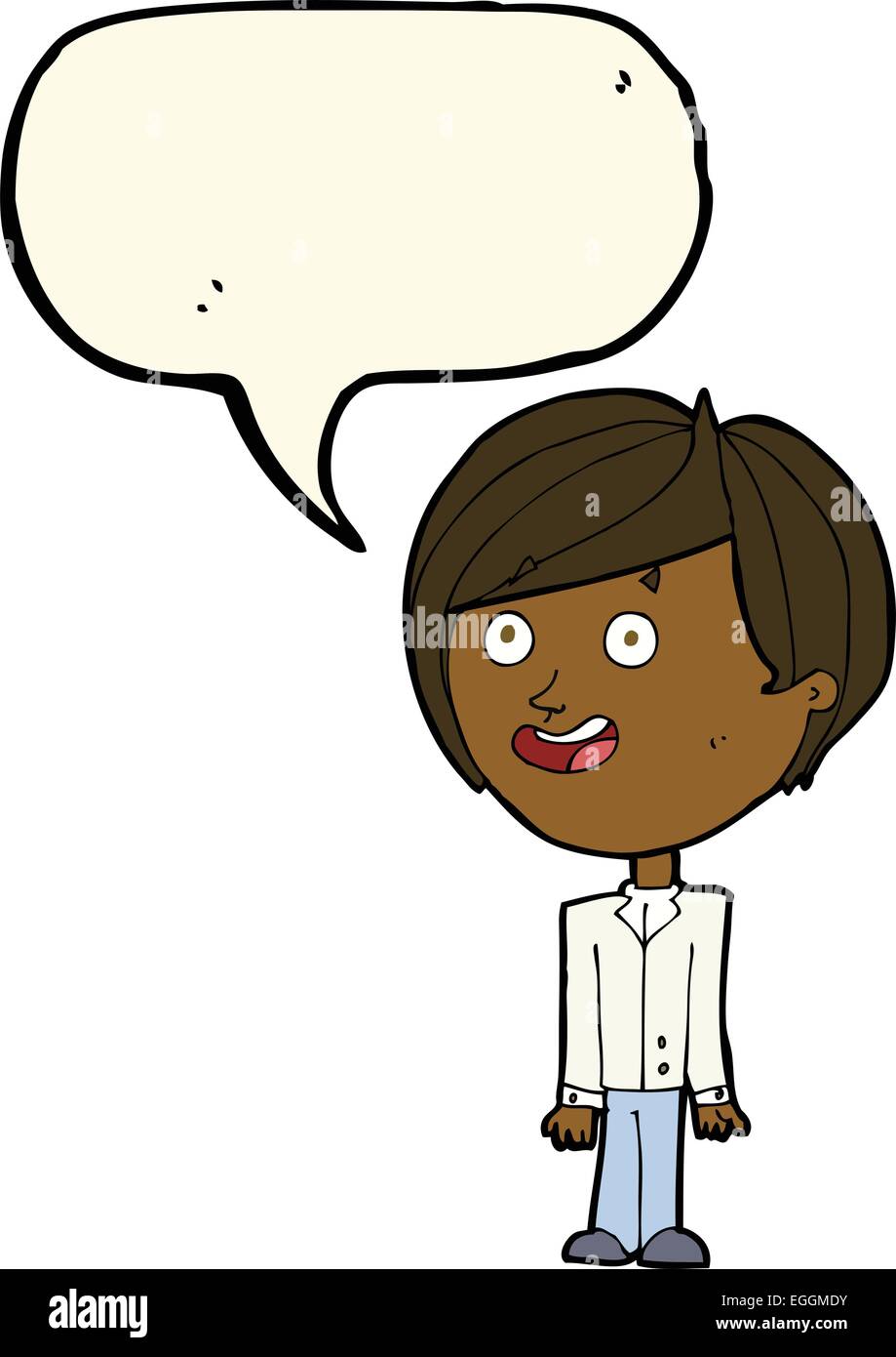 Cartoon happy surprised boy bubble hi-res stock photography and images ...