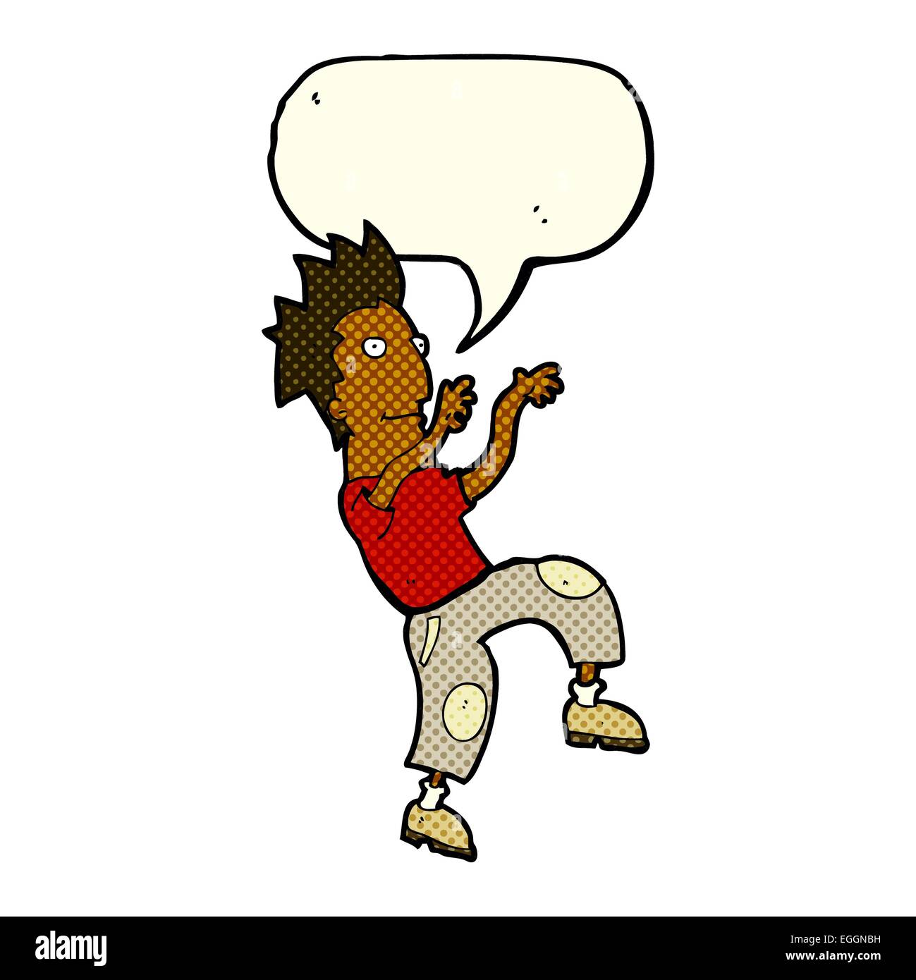 Cartoon boy doing crazy dance hi-res stock photography and images - Alamy
