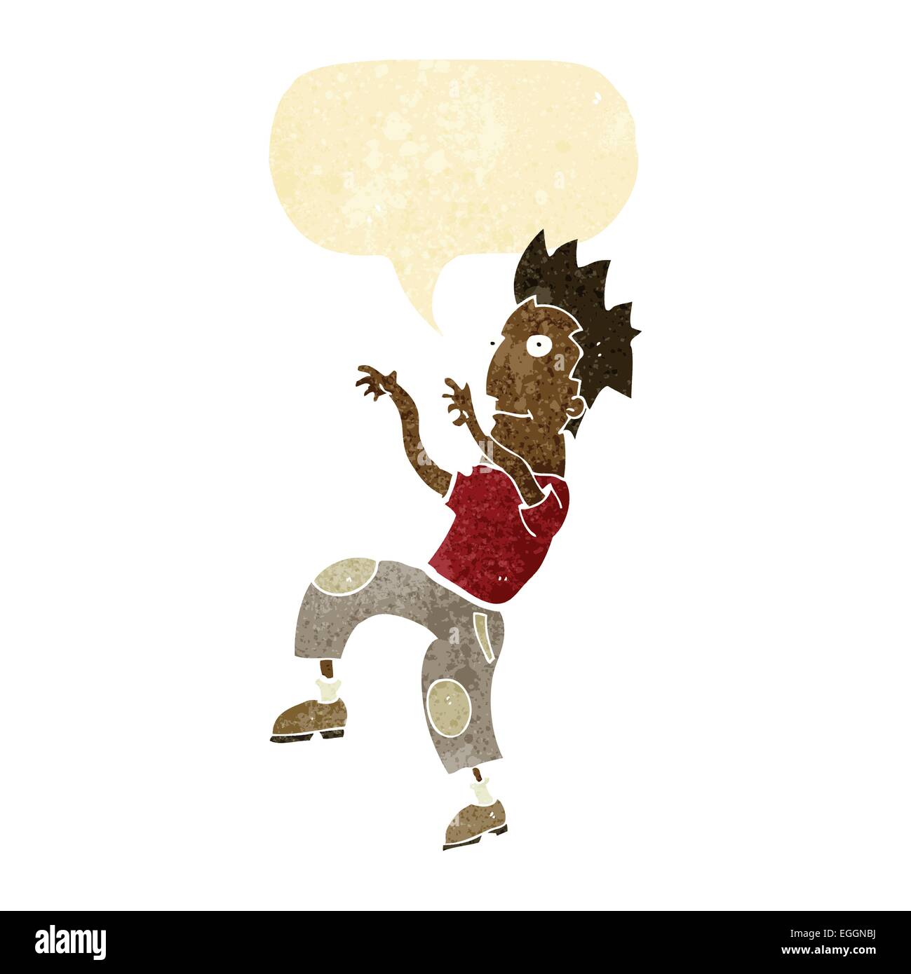 Cartoon boy doing crazy dance hi-res stock photography and images - Alamy
