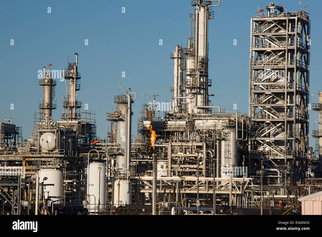 Denver, Colorado - A flare burns off gas at Suncor Energy's oil ...