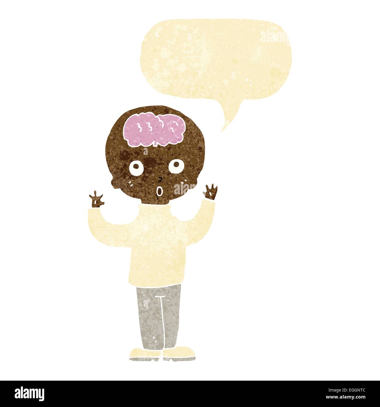cartoon genius with speech bubble Stock Vector Image & Art - Alamy