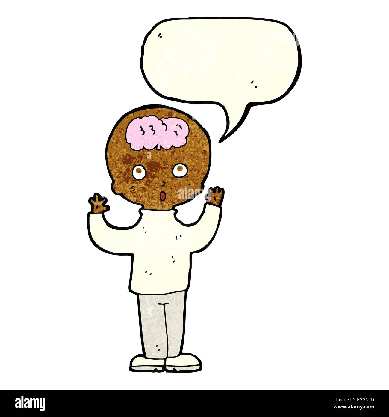 cartoon genius with speech bubble Stock Vector Image & Art - Alamy