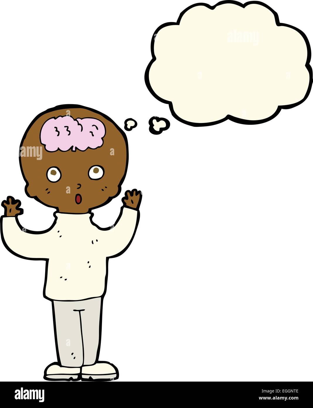 Cartoon genius thought bubble hi-res stock photography and images - Alamy