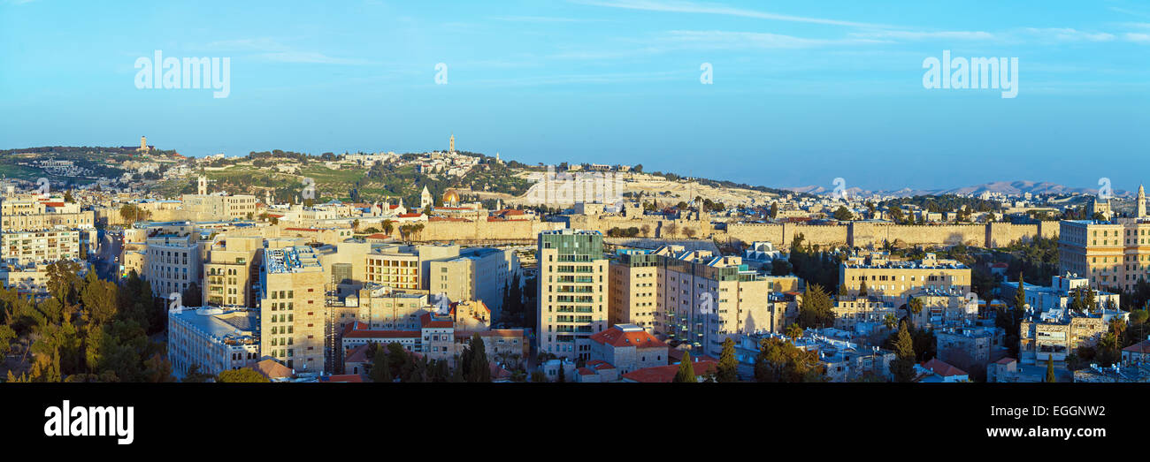 panorama - aerial view of jerusalem Stock Photo - Alamy