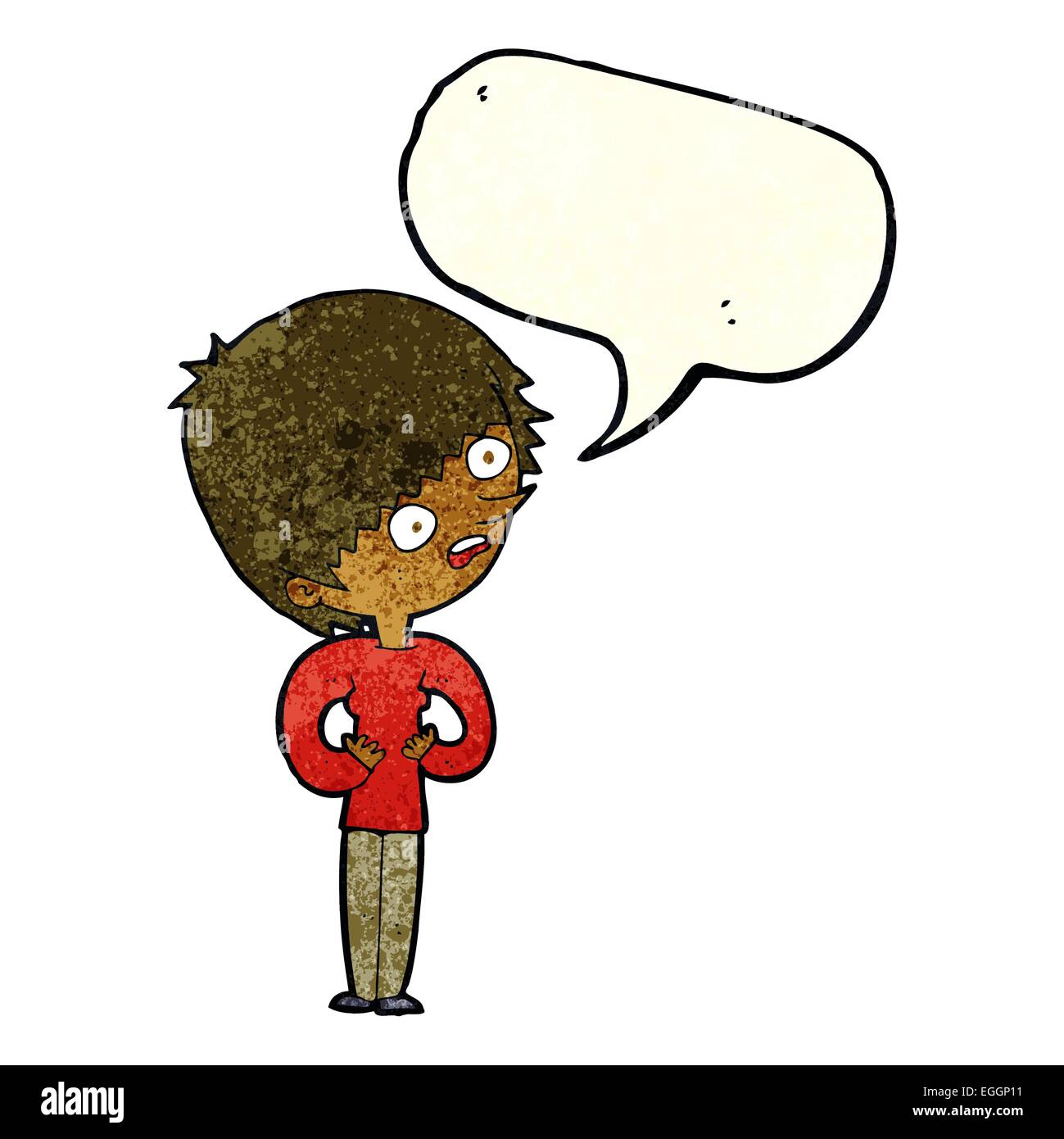 cartoon shocked woman with speech bubble Stock Vector Image & Art - Alamy