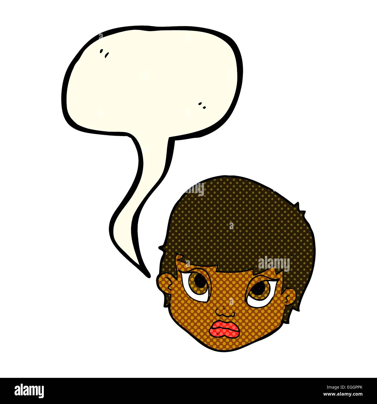 Cartoon sulking woman Stock Vector Images - Alamy