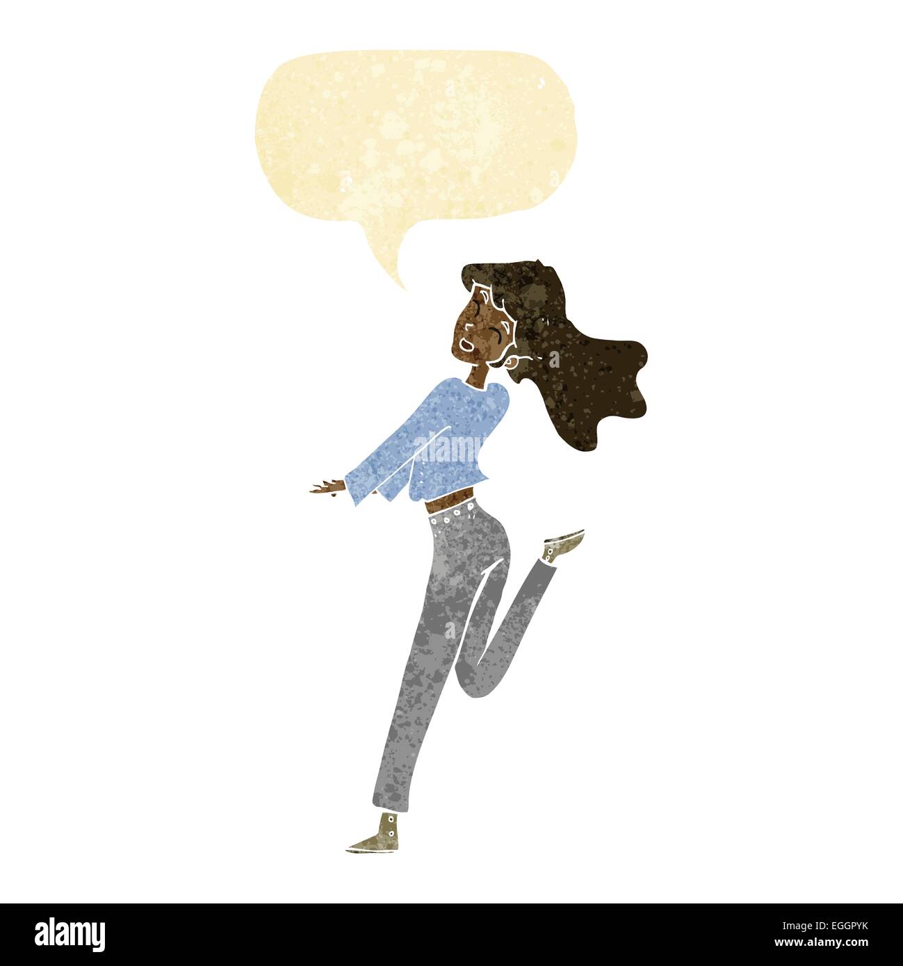 Woman kicking leg Stock Vector Images - Alamy
