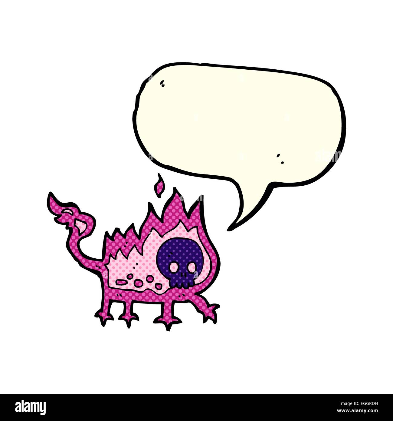 Cartoon little imp bubble Cut Out Stock Images & Pictures - Alamy