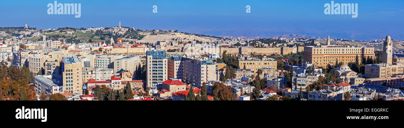 An Aerial View Of Jerusalem Stock Photos & An Aerial View Of Jerusalem ...
