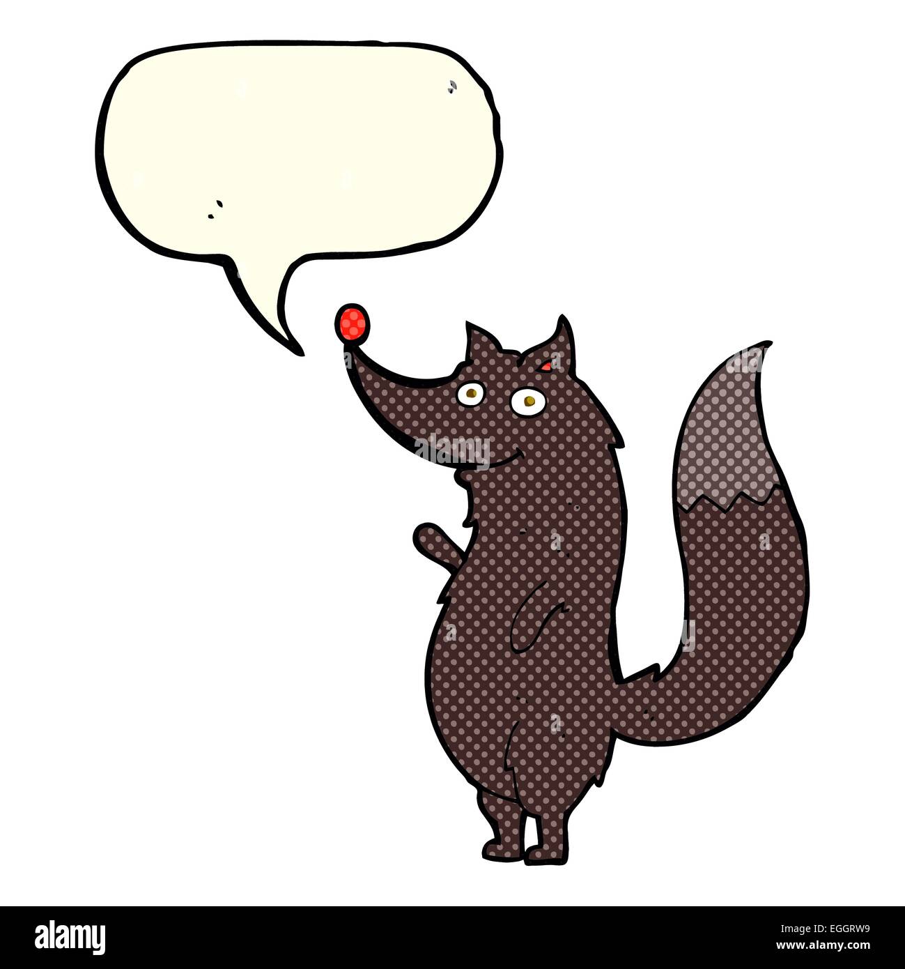 Cartoon waving wolf Cut Out Stock Images & Pictures - Alamy