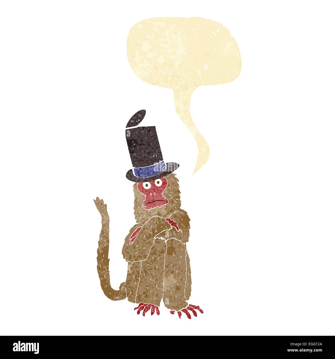 Cartoon monkey wearing hat Cut Out Stock Images & Pictures - Alamy