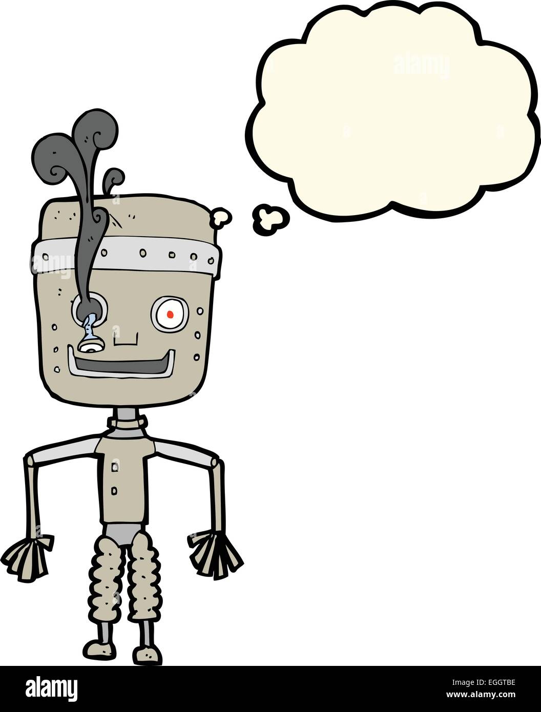 Cartoon malfunctioning robot bubble hi-res stock photography and images ...