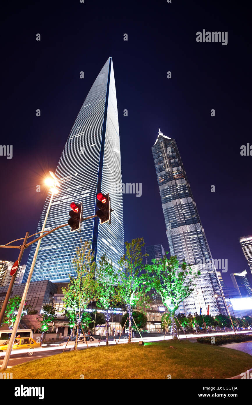 Modern buildings in the financial district of Shanghai, China Stock ...