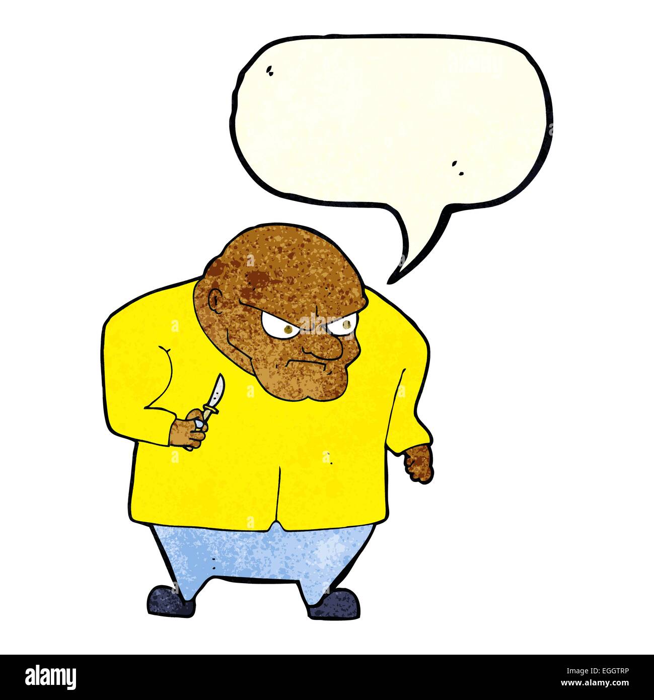 cartoon evil man with speech bubble Stock Vector Image & Art - Alamy