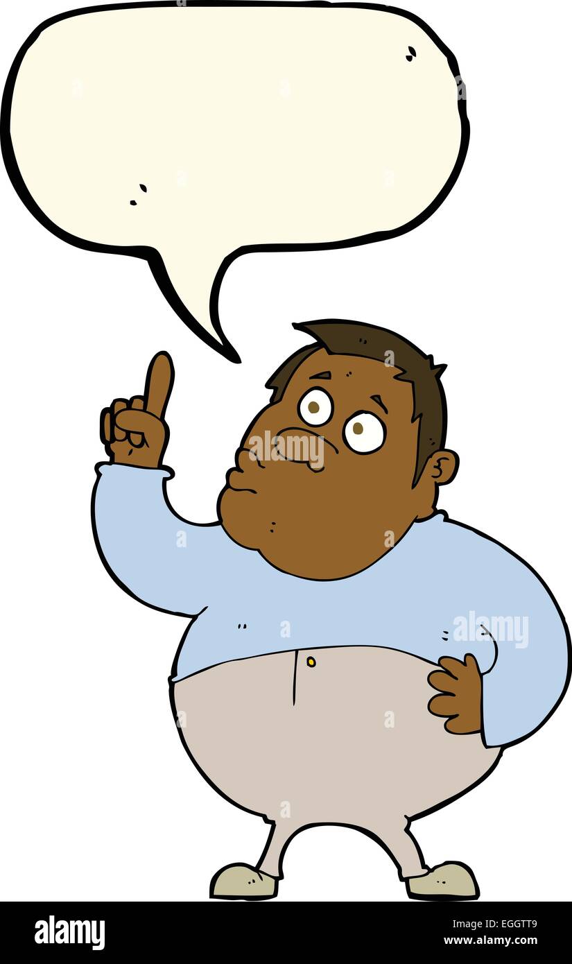 cartoon man asking question with speech bubble Stock Vector Image & Art ...