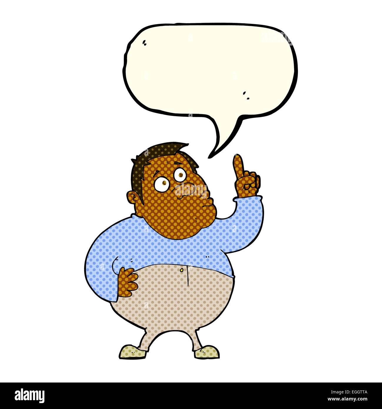 cartoon man asking question with speech bubble Stock Vector Image & Art ...