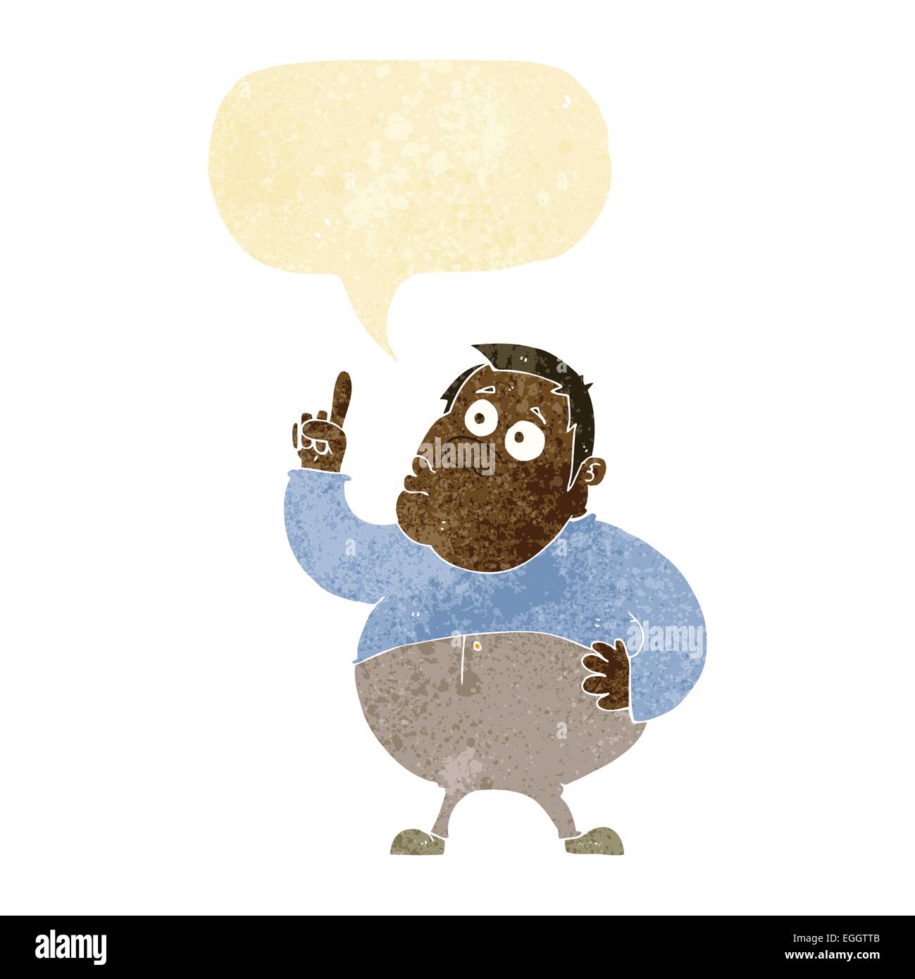 cartoon man asking question with speech bubble Stock Vector Image & Art ...