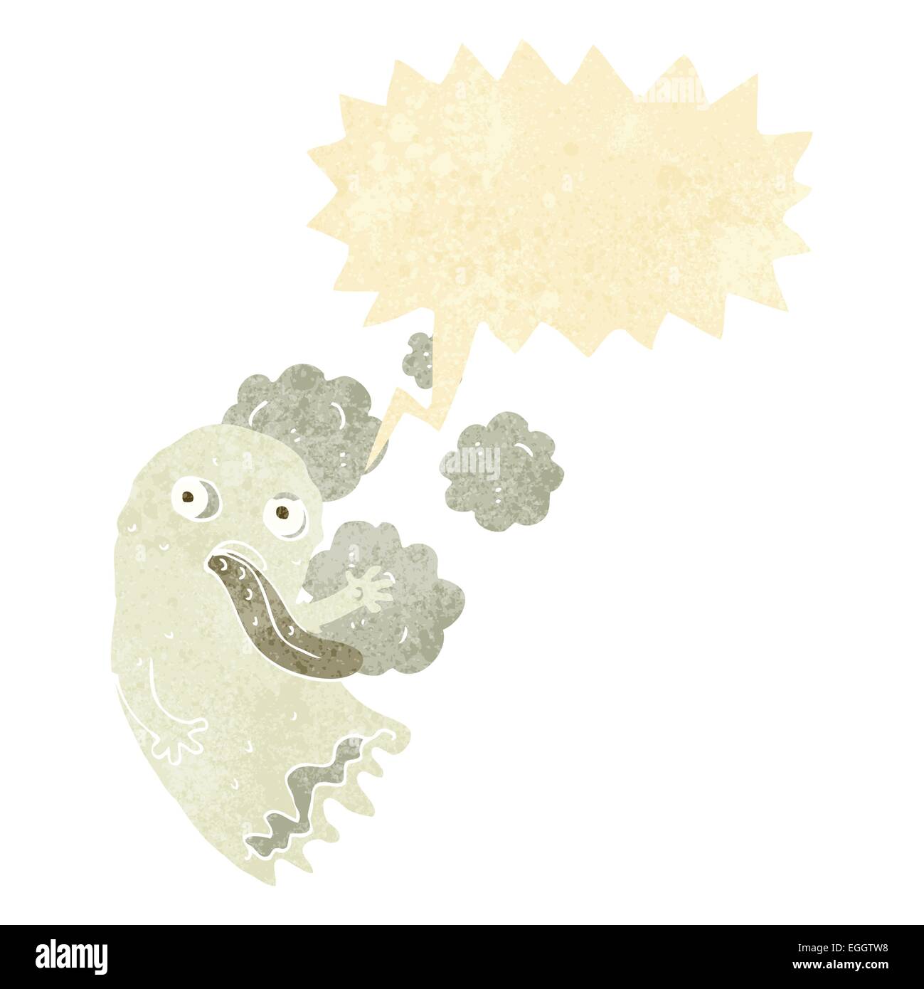 Cartoon ghost speech bubble Cut Out Stock Images & Pictures - Alamy