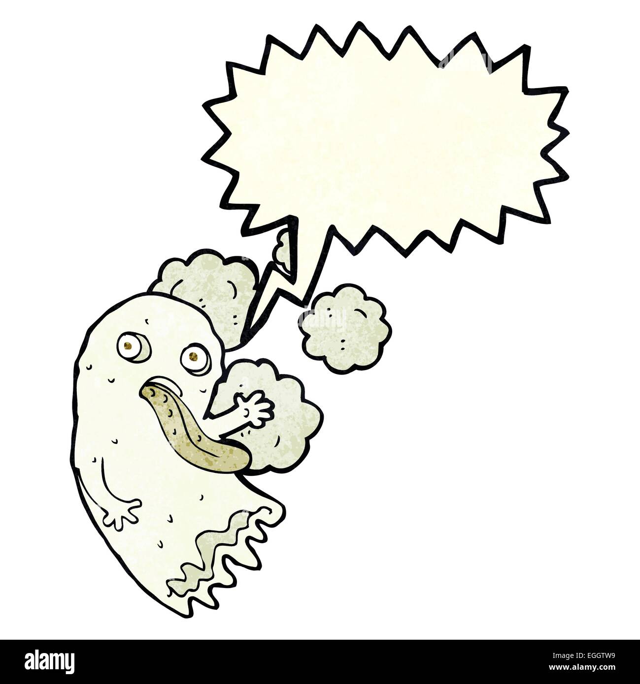Cartoon ghost speech bubble Cut Out Stock Images & Pictures - Alamy