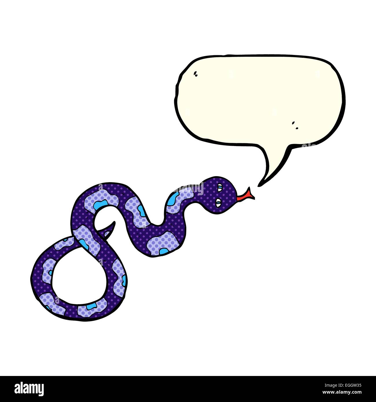 cartoon snake with speech bubble Stock Vector Image & Art - Alamy
