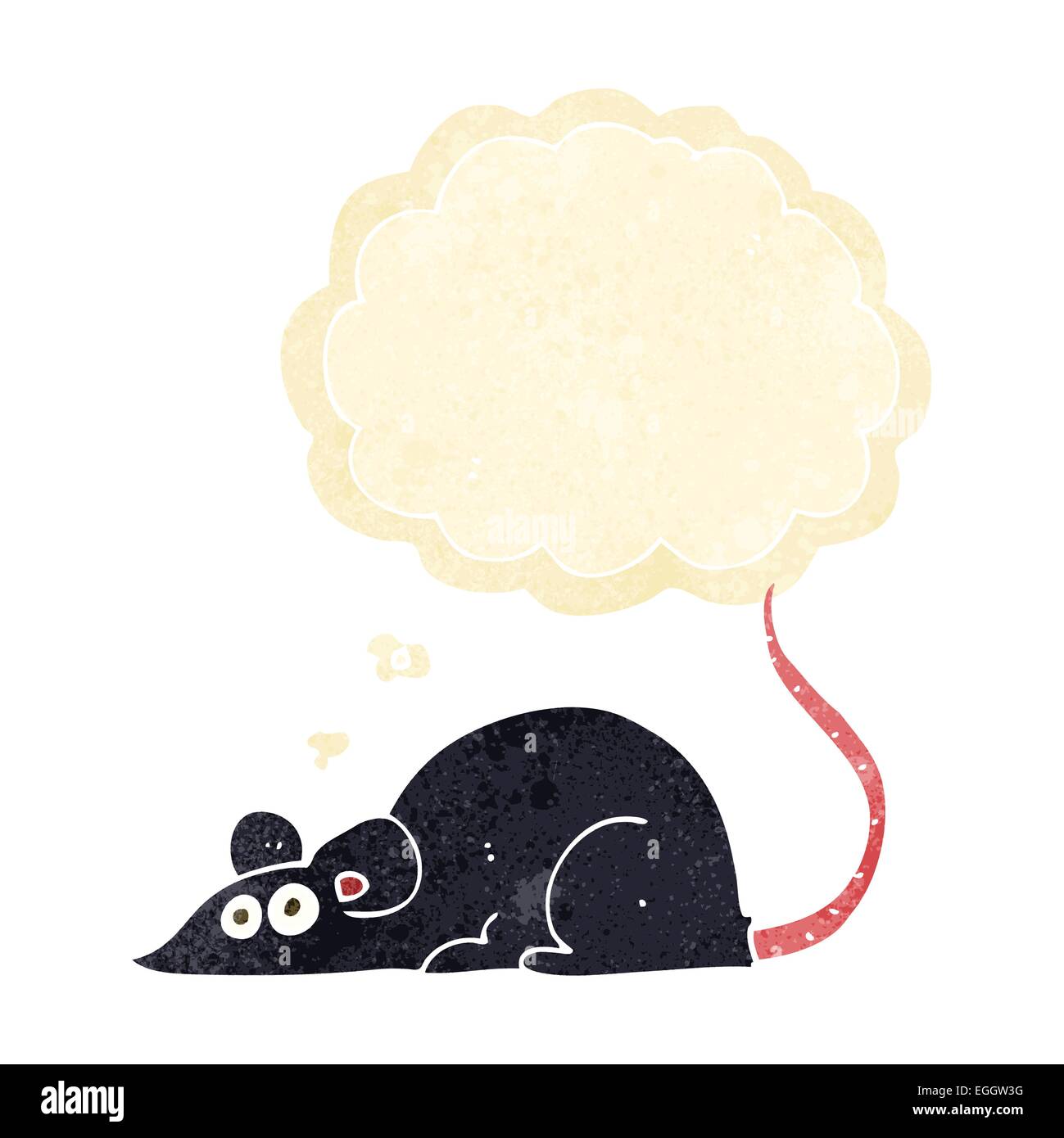 cartoon black rat with thought bubble Stock Vector Image & Art - Alamy
