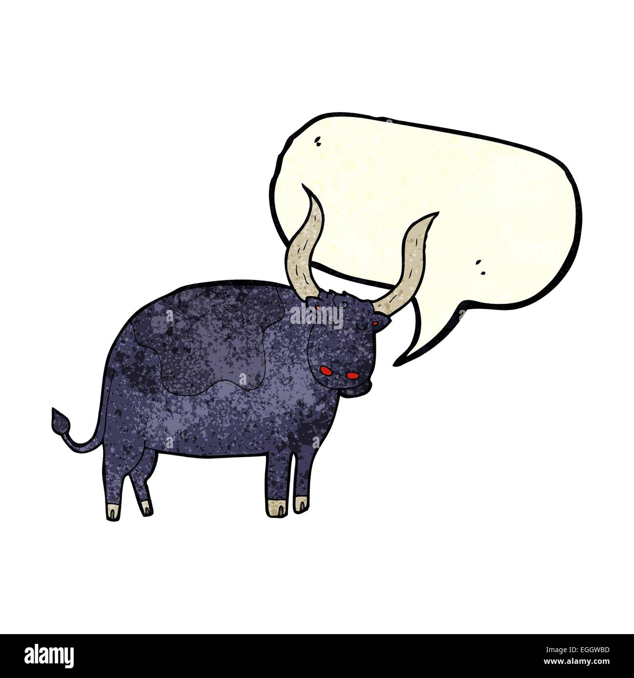cartoon ox with speech bubble Stock Vector Image & Art - Alamy