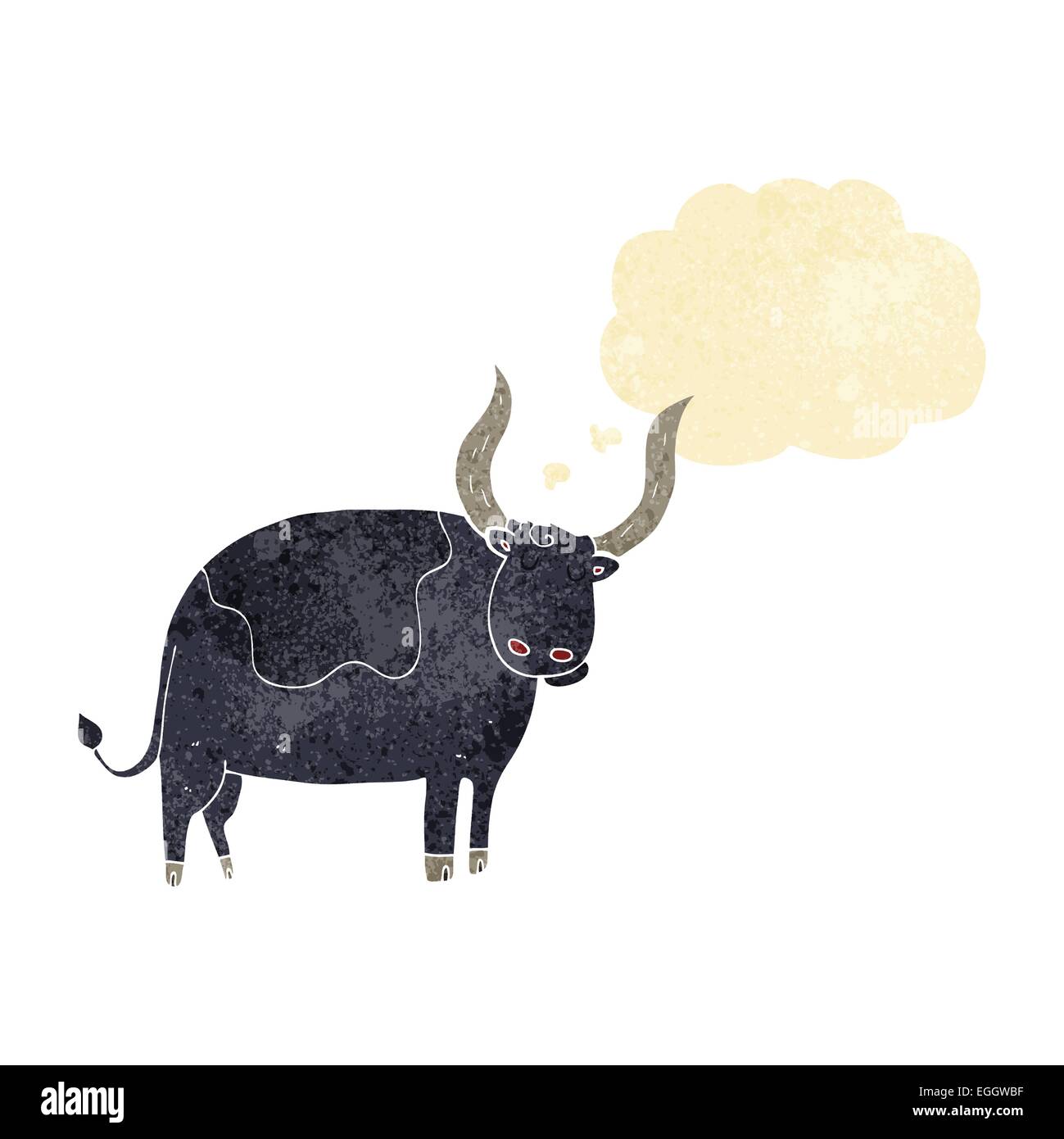 cartoon ox with thought bubble Stock Vector Image & Art - Alamy