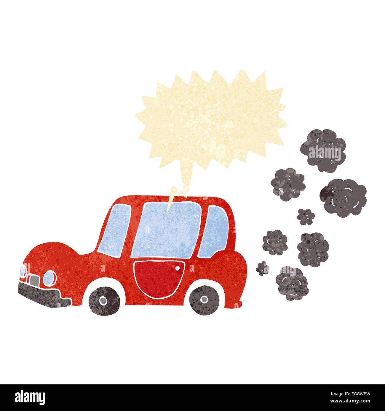 cartoon car with speech bubble Stock Vector Image & Art - Alamy