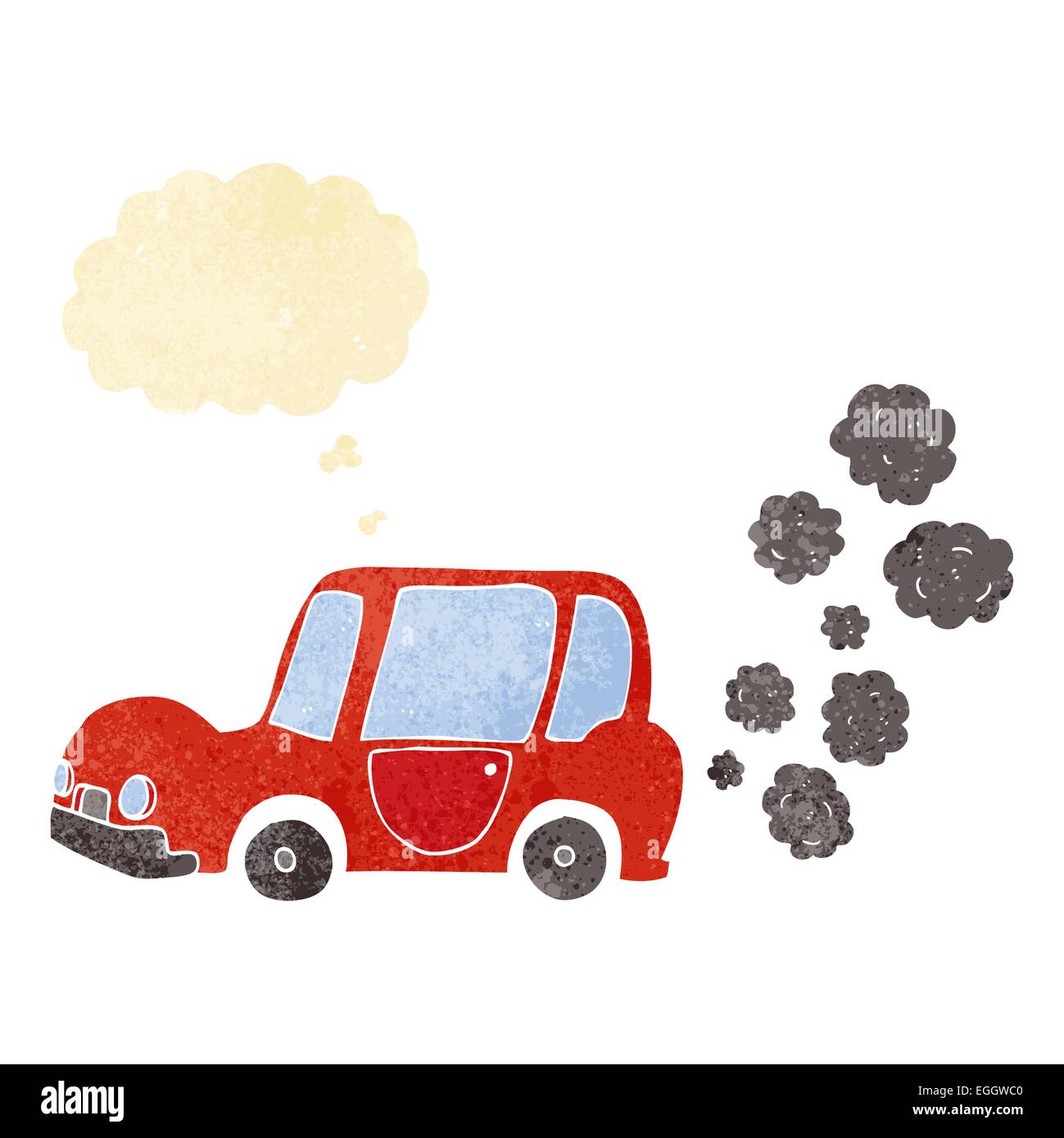 cartoon car with thought bubble Stock Vector Image & Art - Alamy