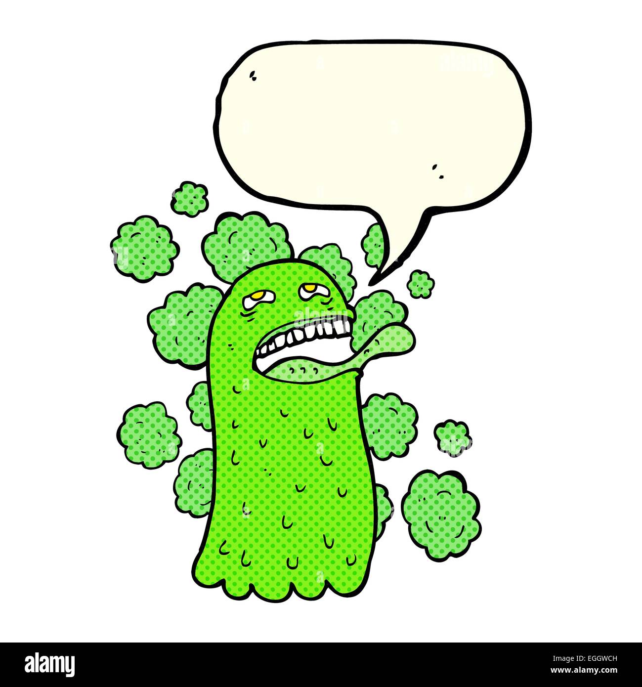 cartoon funny ghost with speech bubble Stock Vector Image & Art - Alamy