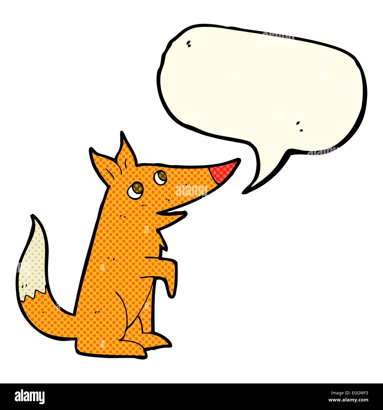 Cartoon fox cub bubble Stock Vector Images - Alamy