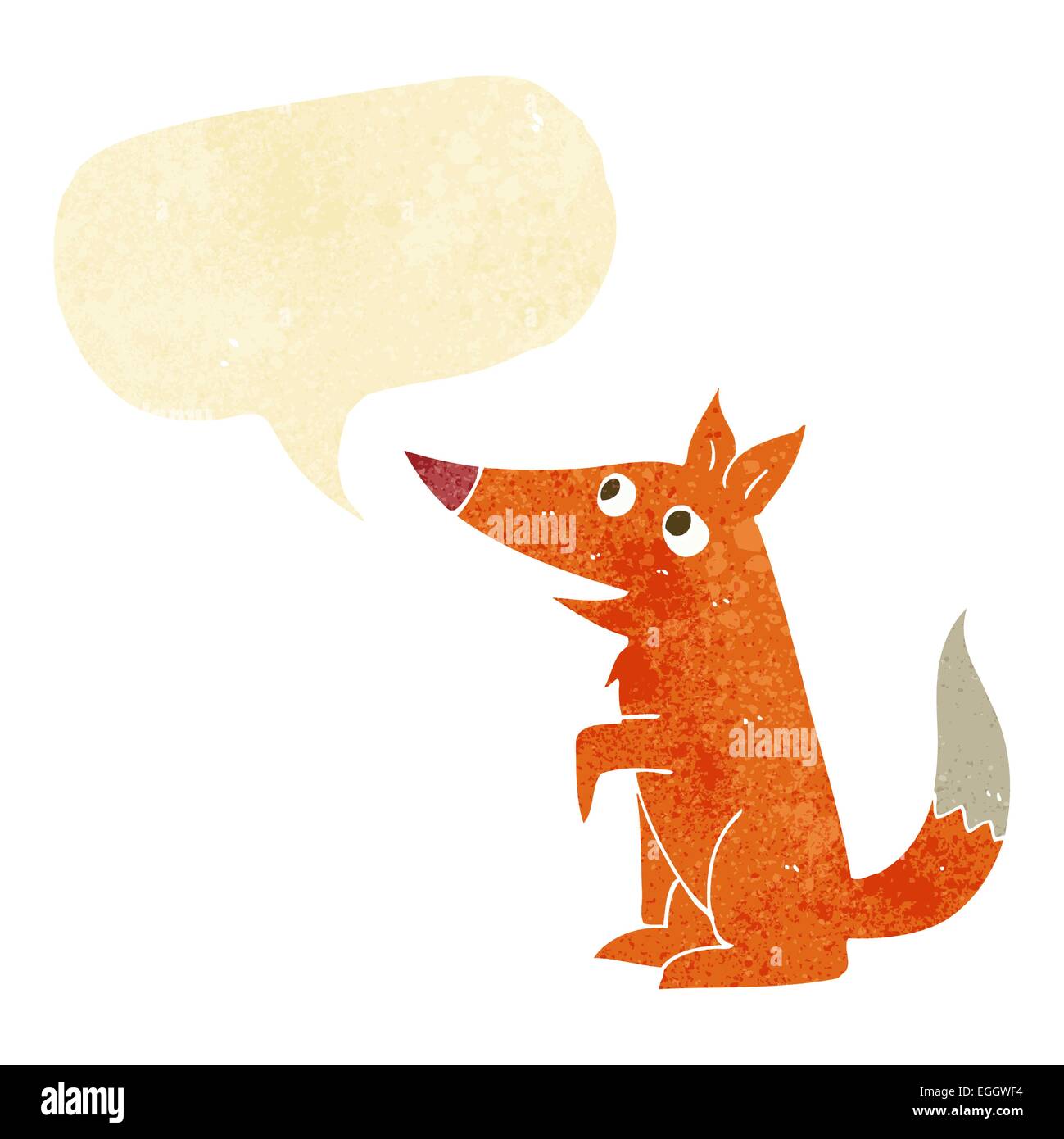Cartoon fox cub bubble Stock Vector Images - Alamy