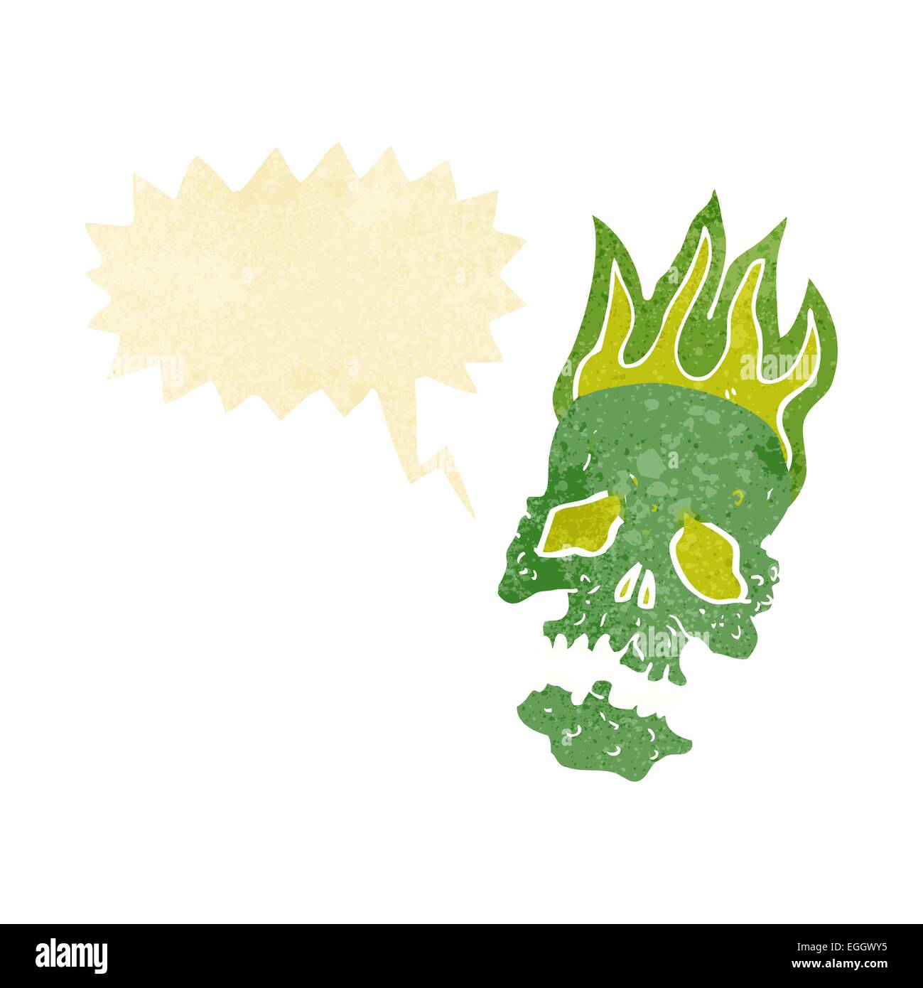 Cartoon crazy skull bubble hi-res stock photography and images - Alamy