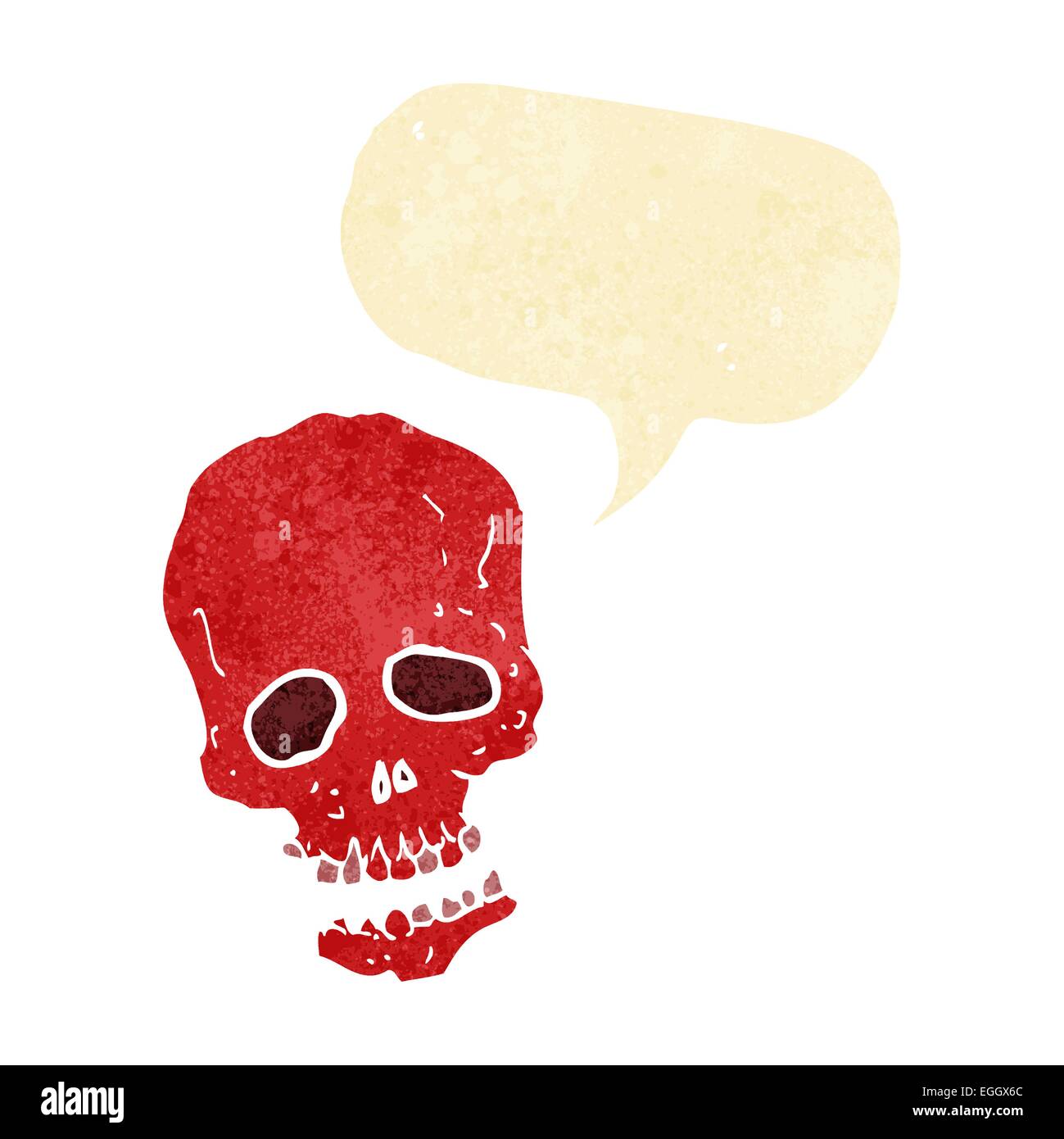 Cartoon crazy skull bubble hi-res stock photography and images - Alamy