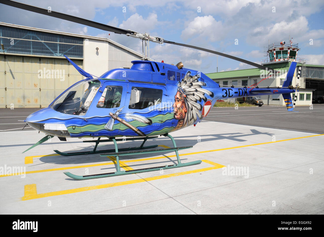 Bell OH-58 helicopter of the Austrian Air Force in special colors ...