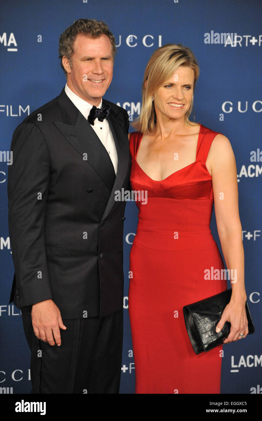 LOS ANGELES, CA - NOVEMBER 2, 2013: Will Ferrell & wife Viveca Paulin ...