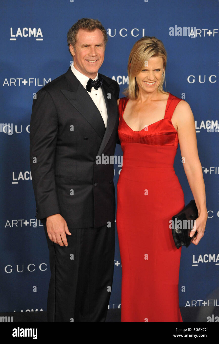LOS ANGELES, CA - NOVEMBER 2, 2013: Will Ferrell & wife Viveca Paulin at the 2013 LACMA Art+Film ...