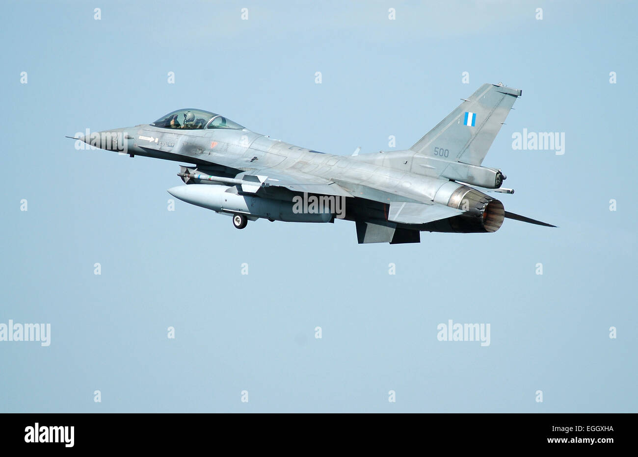 F-16C from the Hellenic Air Force taking off from Lechfeld Air Base ...