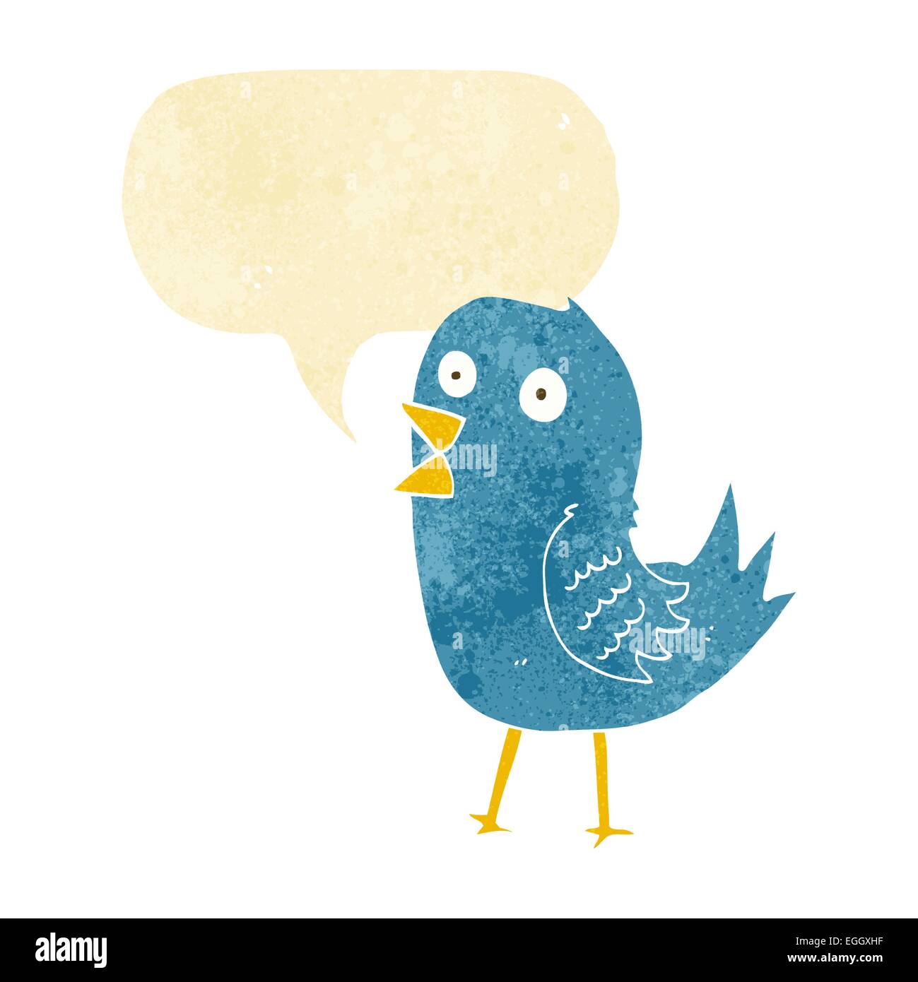 cartoon bluebird with speech bubble Stock Vector Image & Art - Alamy