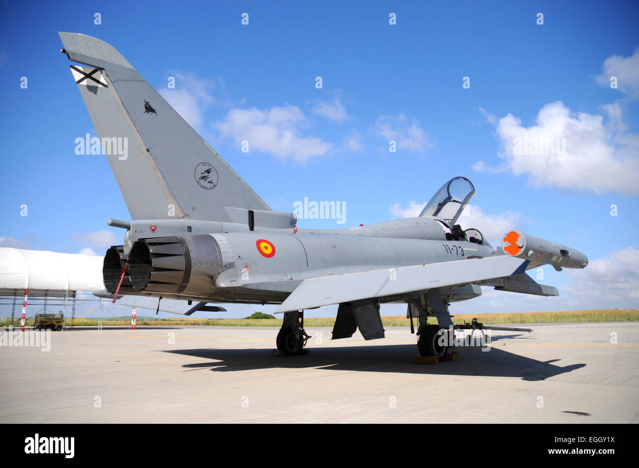 Eurofighter EF2000 Typhoon of the Spanish Air Force taken at Moron Air ...