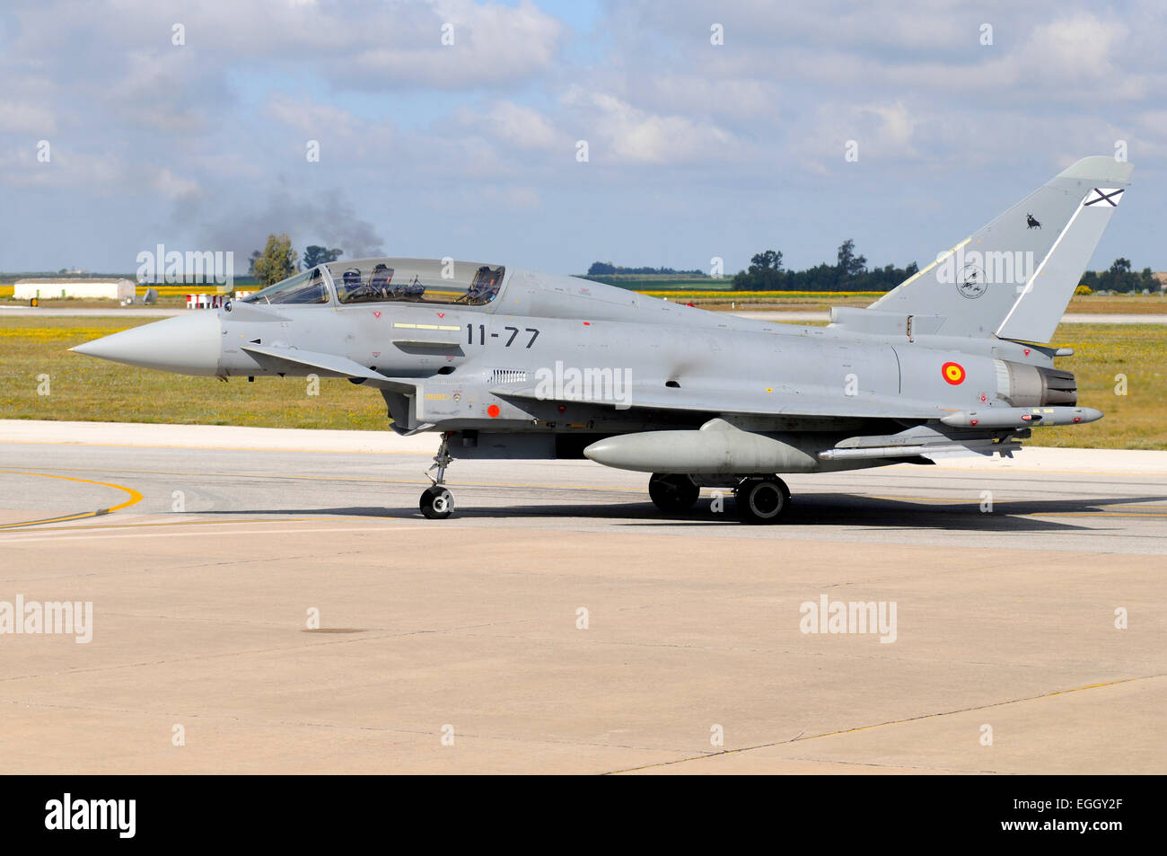 Eurofighter EF2000 Typhoon of the Spanish Air Force at Moron Air Base ...