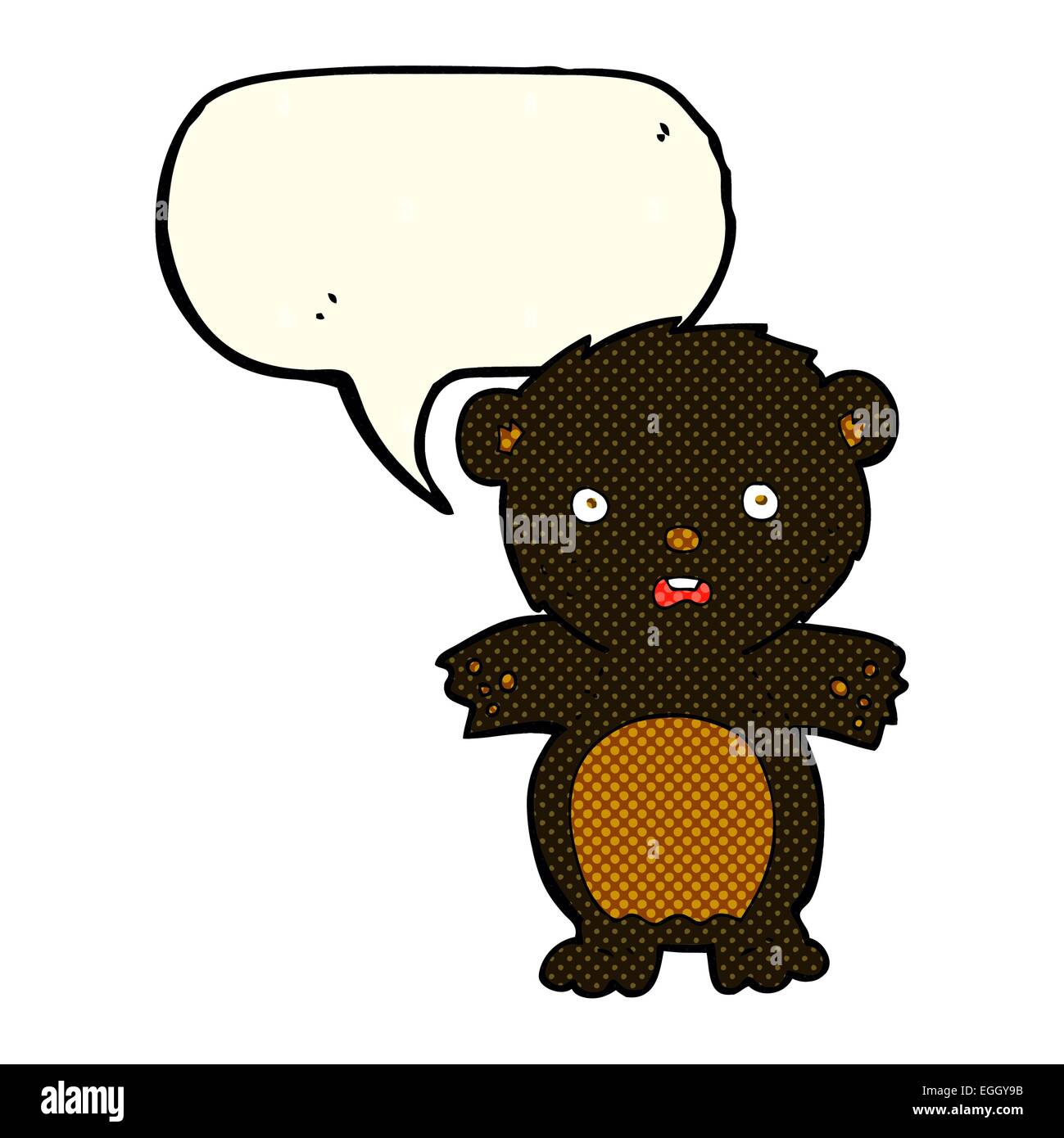 Frightened black bear cartoon hi-res stock photography and images - Alamy