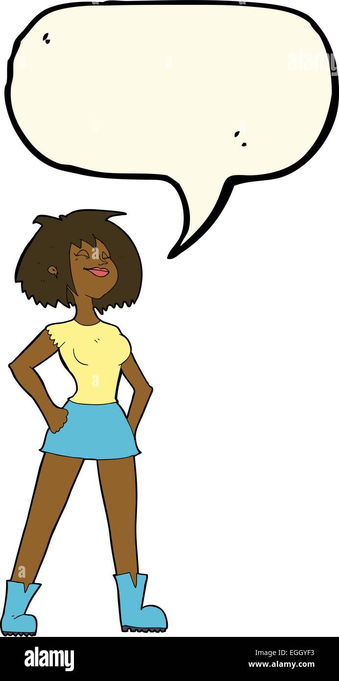 Cartoon capable woman bubble hi-res stock photography and images - Alamy